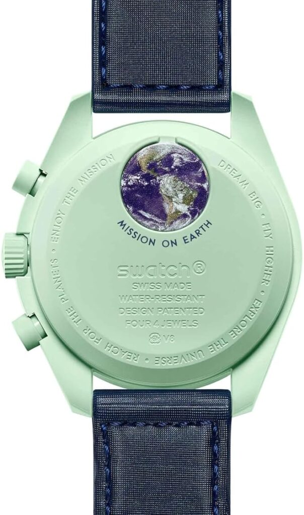 Omega x Swatch Moon Swatch Mission on Earth Speedmaster Blue and Green ...